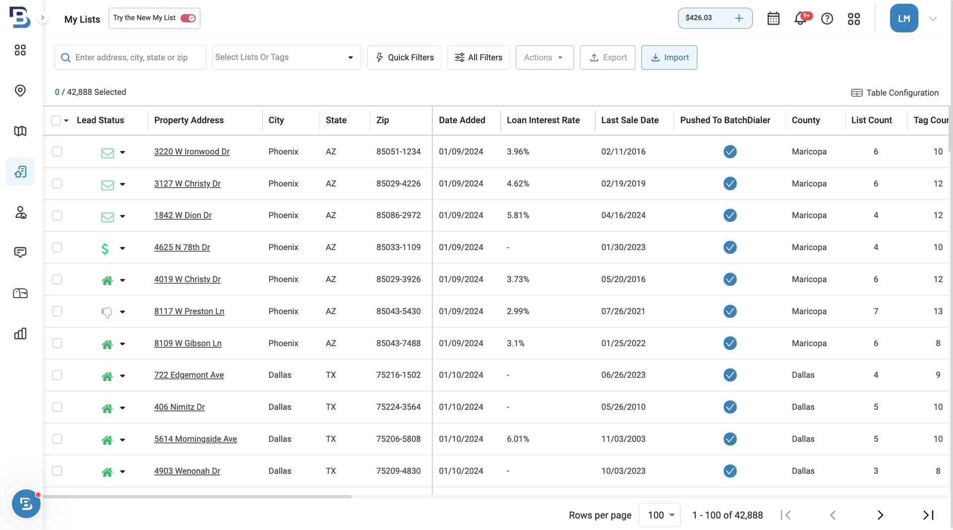 How to Filter your Saved Properties in Batchleads